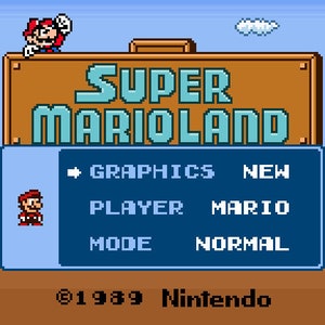 Super Mario Land DX Color version 2.0 With Luigi Game Boy Color ...