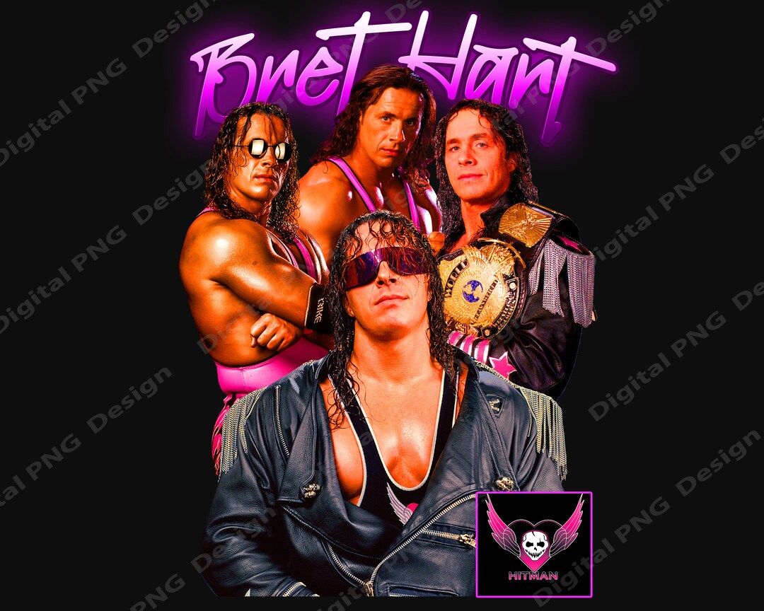 BRET HART WWE Png , Instant Download, Digital Files Png - Etsy