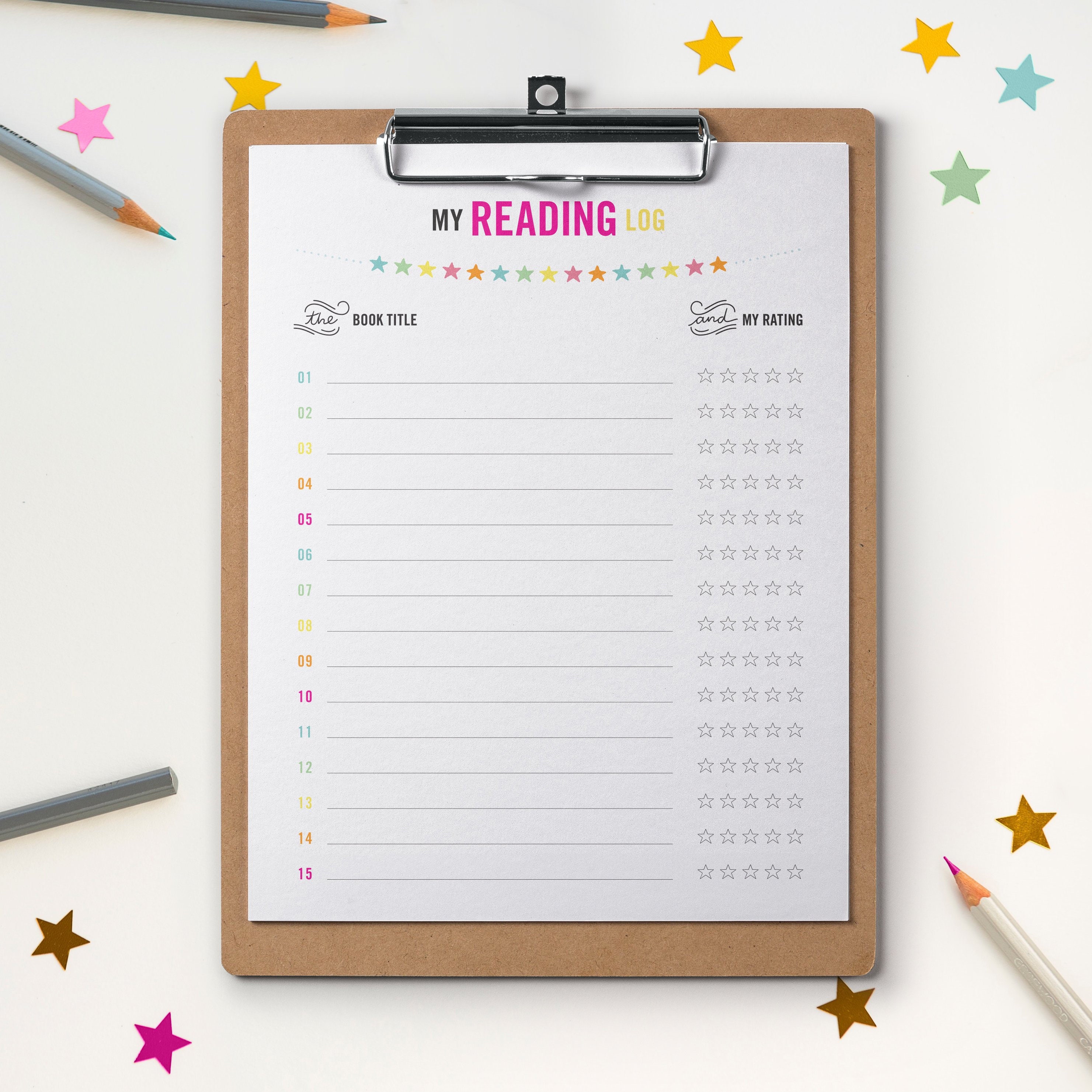 Printable Children's Reading Log Instant Download - Etsy