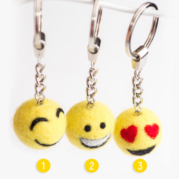 Emoji Keychain - Etsy