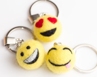 Emoji Keychain - Etsy