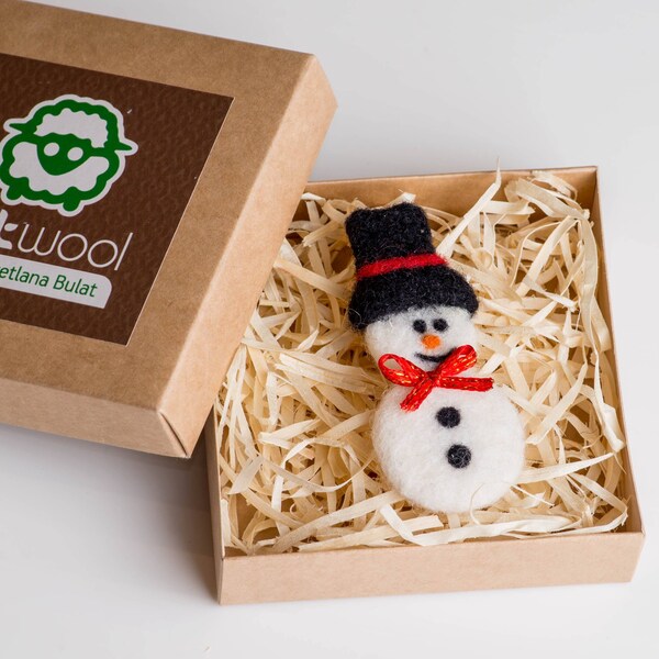 Snowman Pin - Etsy