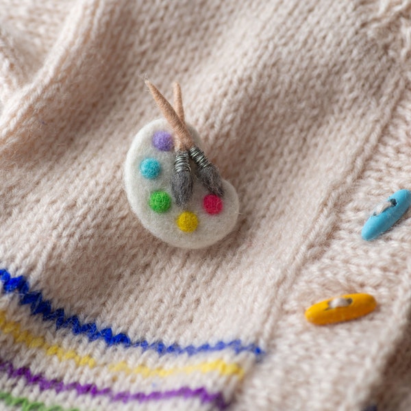 Palette Brooch - Etsy