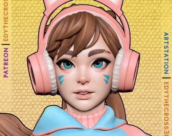 Gamer Girl Statue - Etsy