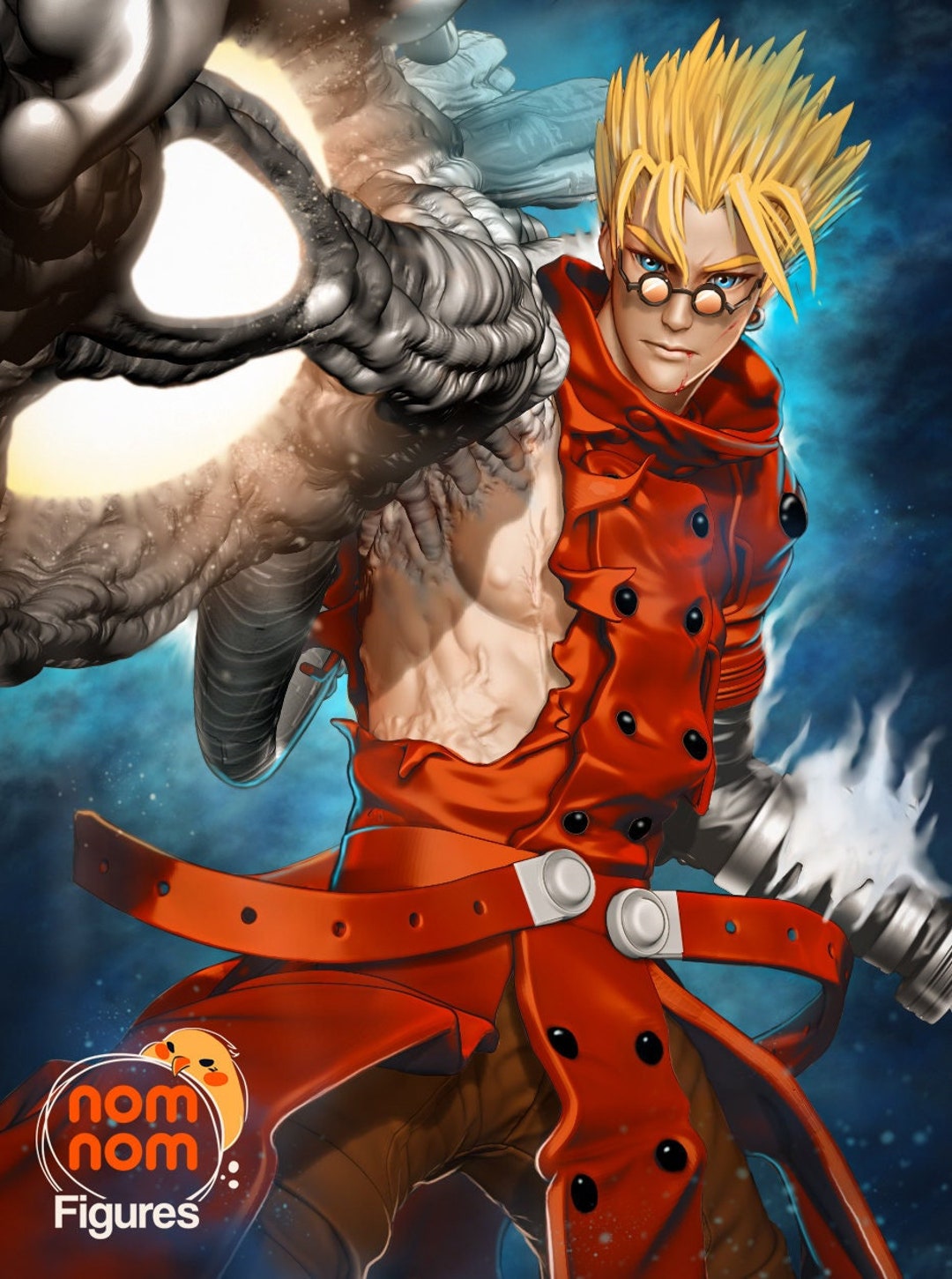 Vash the Stampede / Trigun / Gunslinger Warrior Fighter Western ∞ Resin ...