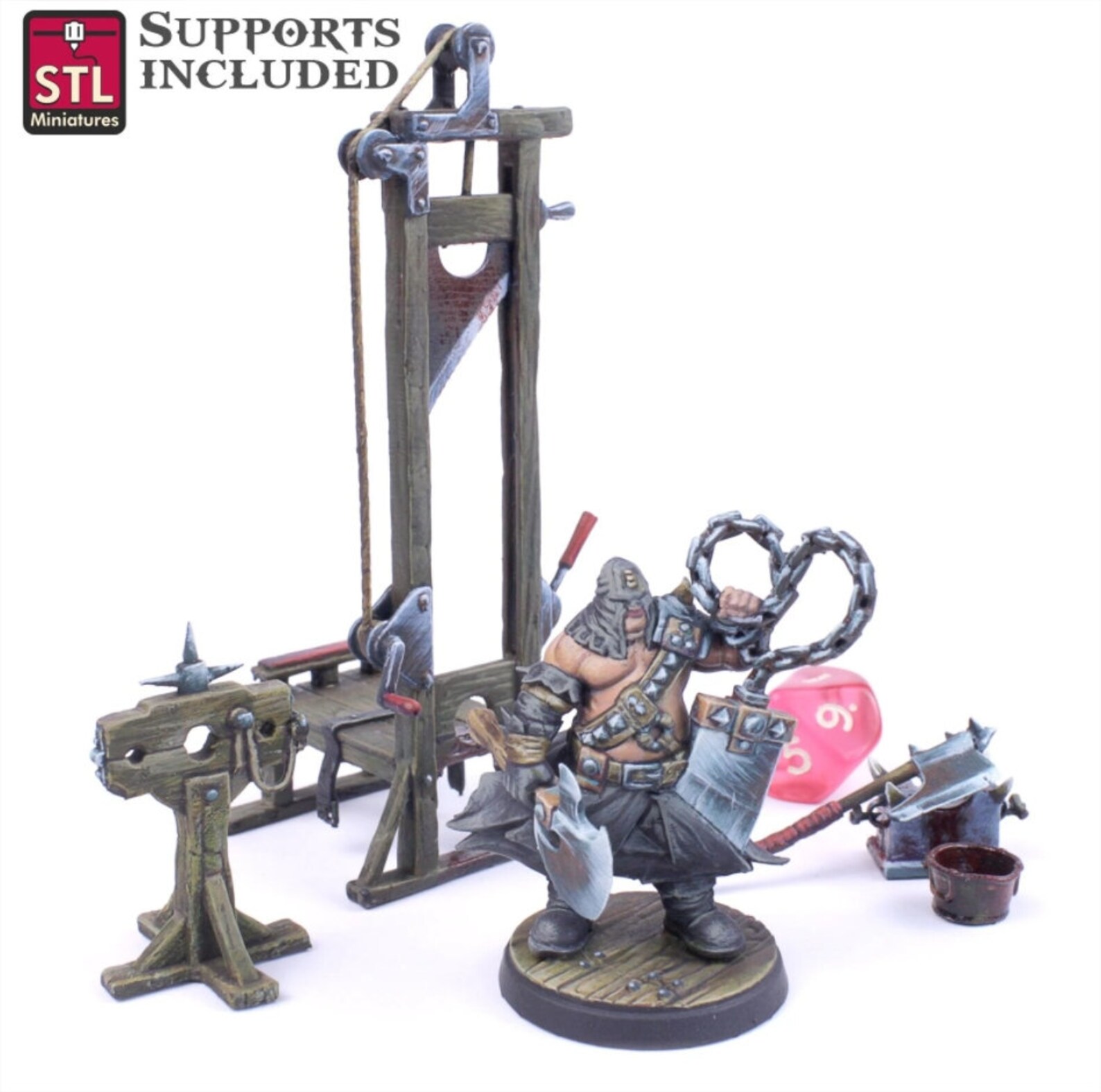 Executioner Set Guillotine Stocks Decapitation Props Medieval | Etsy