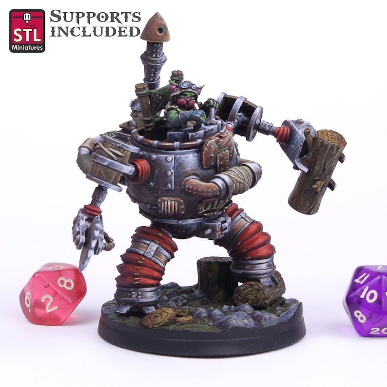 Lumberjacks Gnome Goblin Construct Mech NPC 28 32 75 Mm∞ Tabletop Games ...