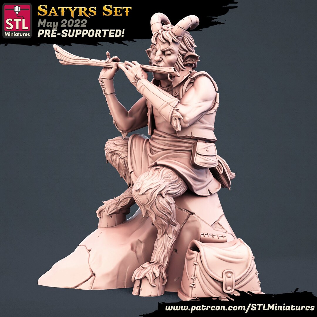 Satyr Creature Artist Musician Flute Kind 28 32 75 Mm∞ Tabletop Games ∞ ...