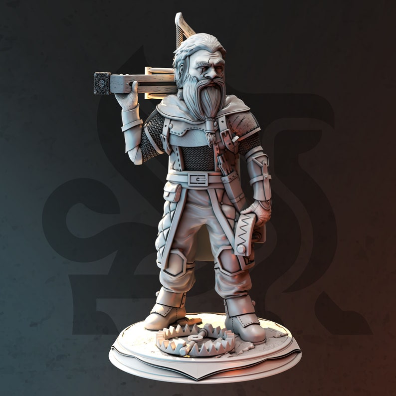 Dwarf Hunter Warrior Fighter Explorer Crossbow 28mm 32mm 75mm ∞tabletop ...