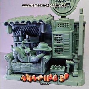 Stray / Cat Robot B12 / Diorama / Videogame ∞ Resin Figure ∞ Model ∞ ...