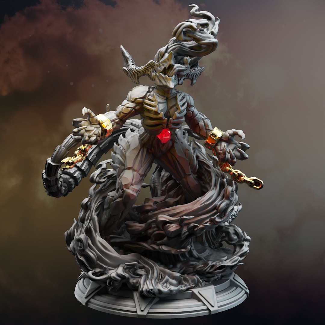 Demon Damned Evil Enemy Creature Monster Boss 28/32mm 75mm ∞ Tabletop ...