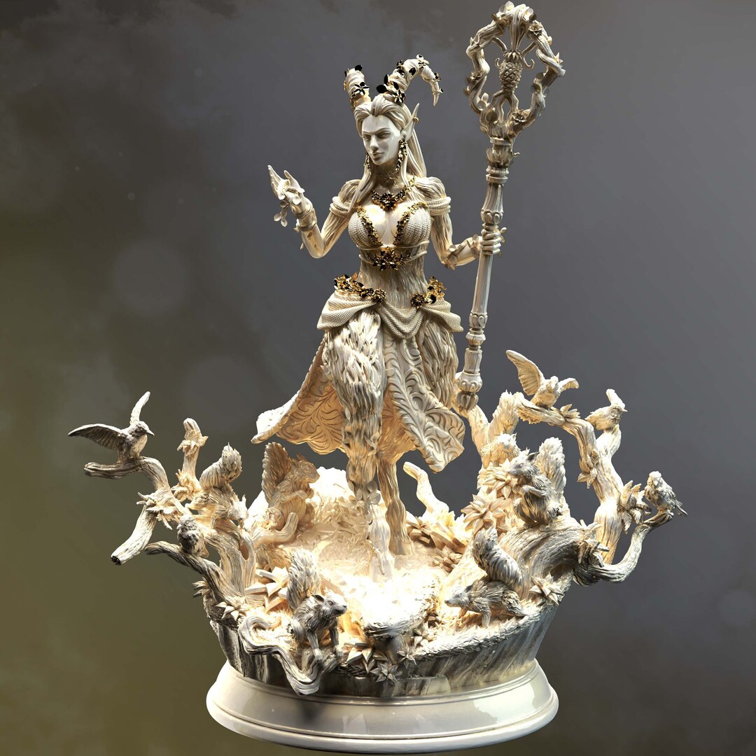 Goddess of Nature Satyr Faun Celestial Fae / 28 32 75 Mm ∞ Tabletop ...