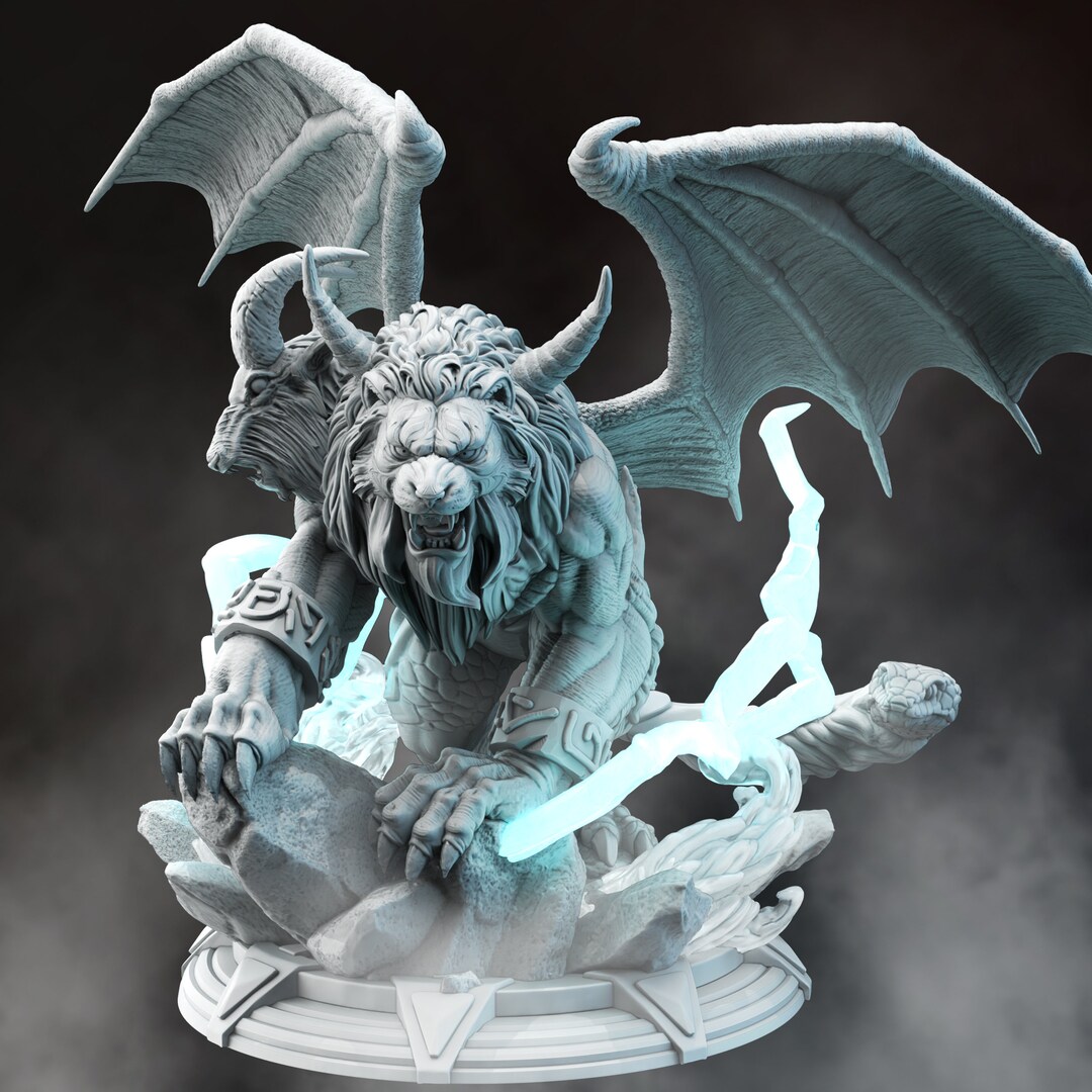 Chimera Lion Monster Creature Lightning Elemental 28mm 32mm ∞tabletop ...