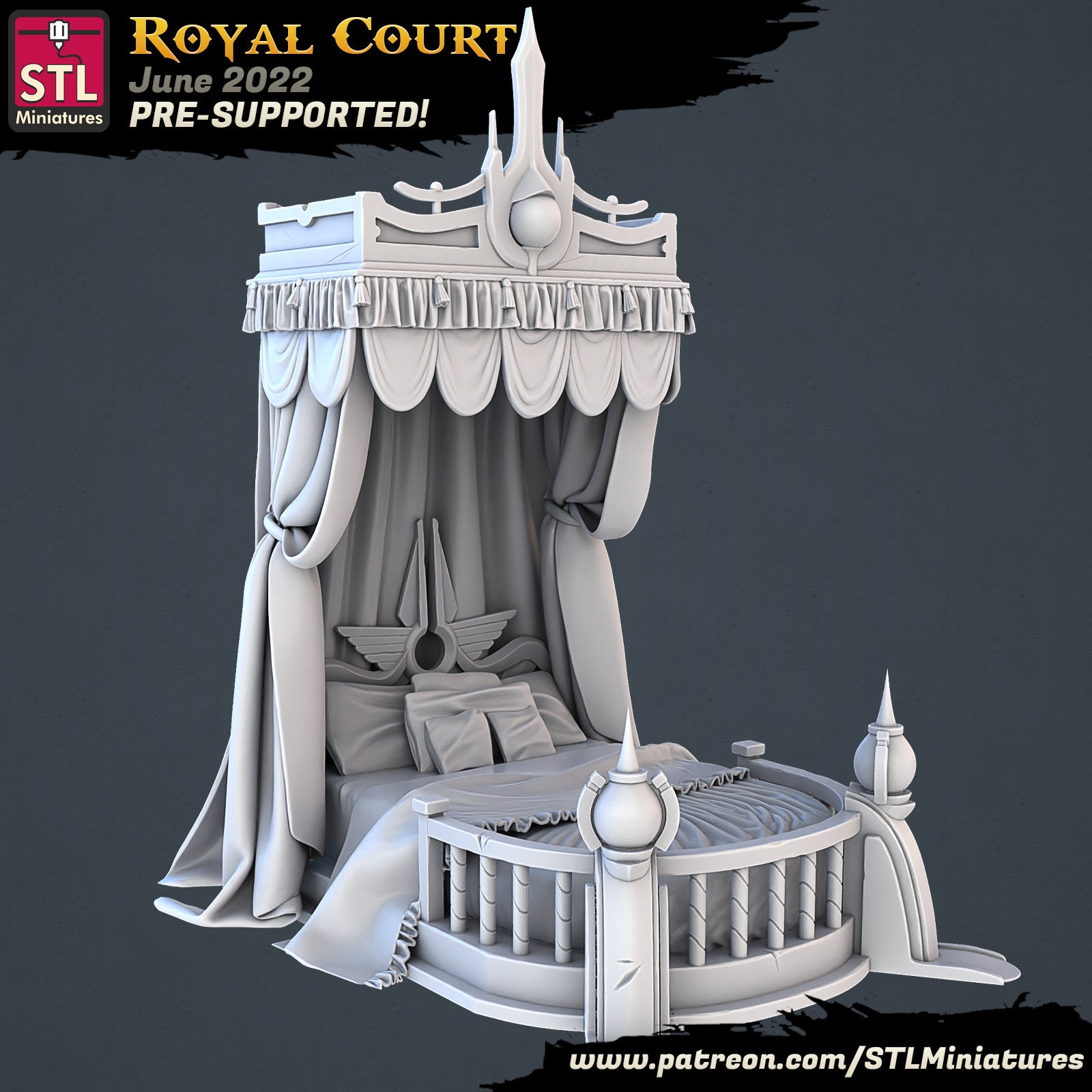 Pack Royal Court / Throne Screens Desk Couch Table Bed 28 32 75 Mm∞ ...