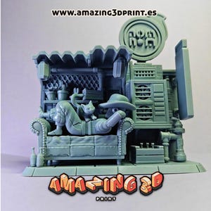 Stray / Cat Robot B12 / Diorama / Videogame ∞ Resin Figure ∞ Model ∞ ...