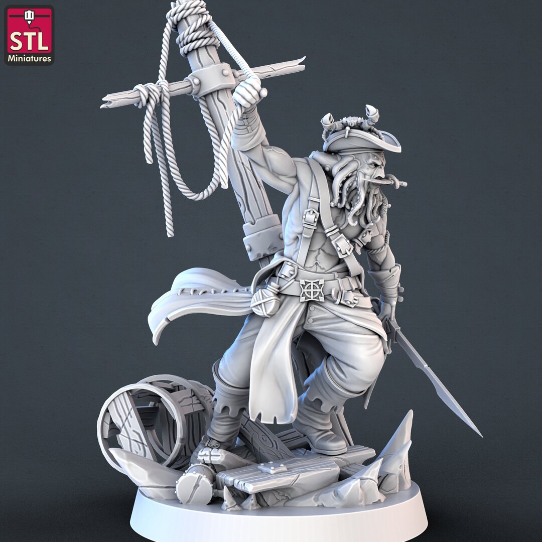 Captain Pirate Octopus / Davy Jones / Tentacle Boss 28 32 75 Mm∞ ...