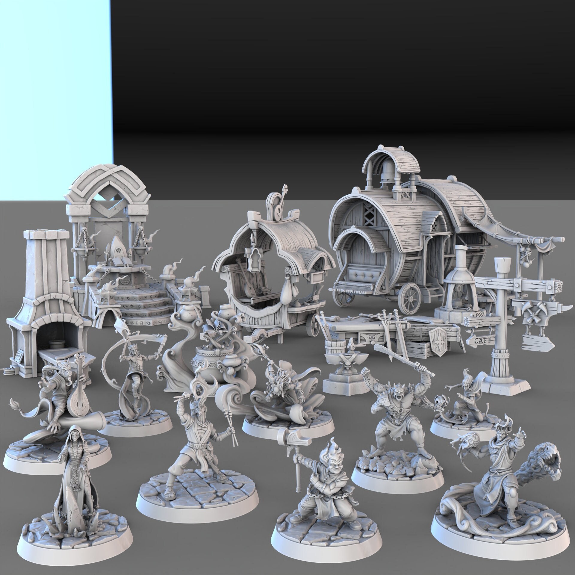 Set Genasi / Genie Elemental Fire Human Male Supernatural Warrior ∞ D&D ...