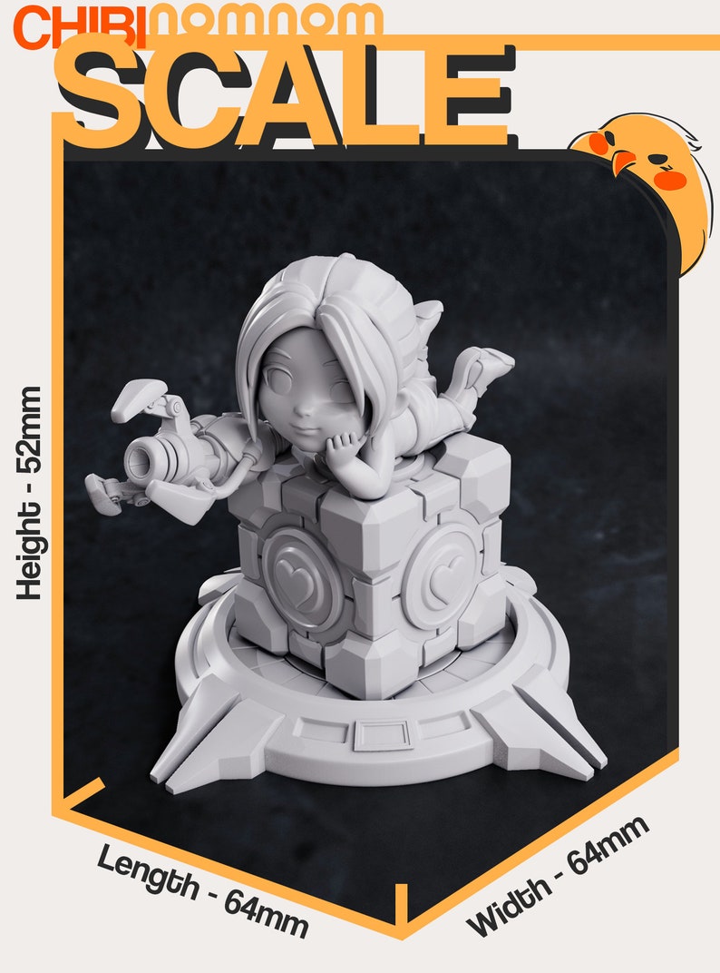 Chibi Chell / Portal Half-life / Glados / Lab Rat Videogame ∞ Resin ...