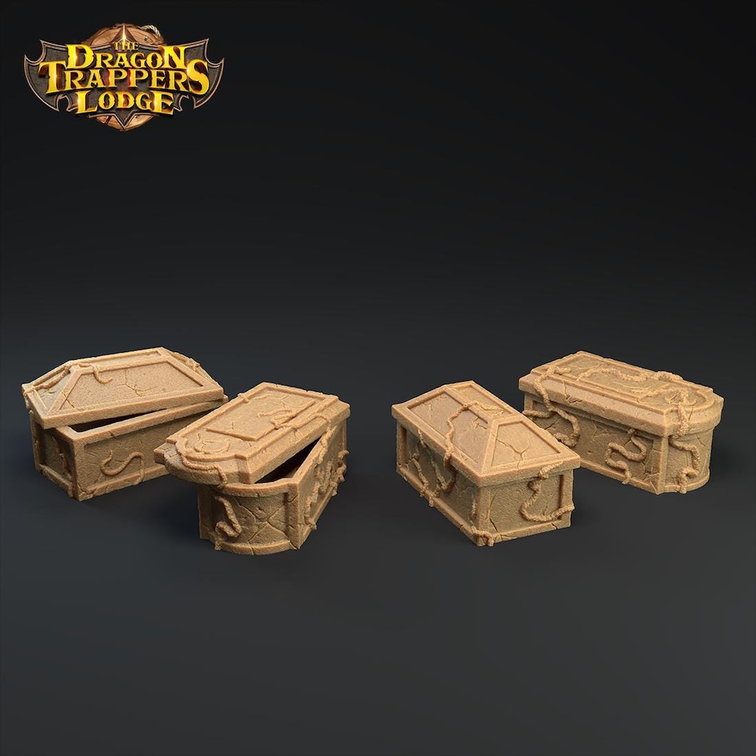Coffin Tomb Sarcophagus / Halloween Scenery / Tabletop Games Dnd ...