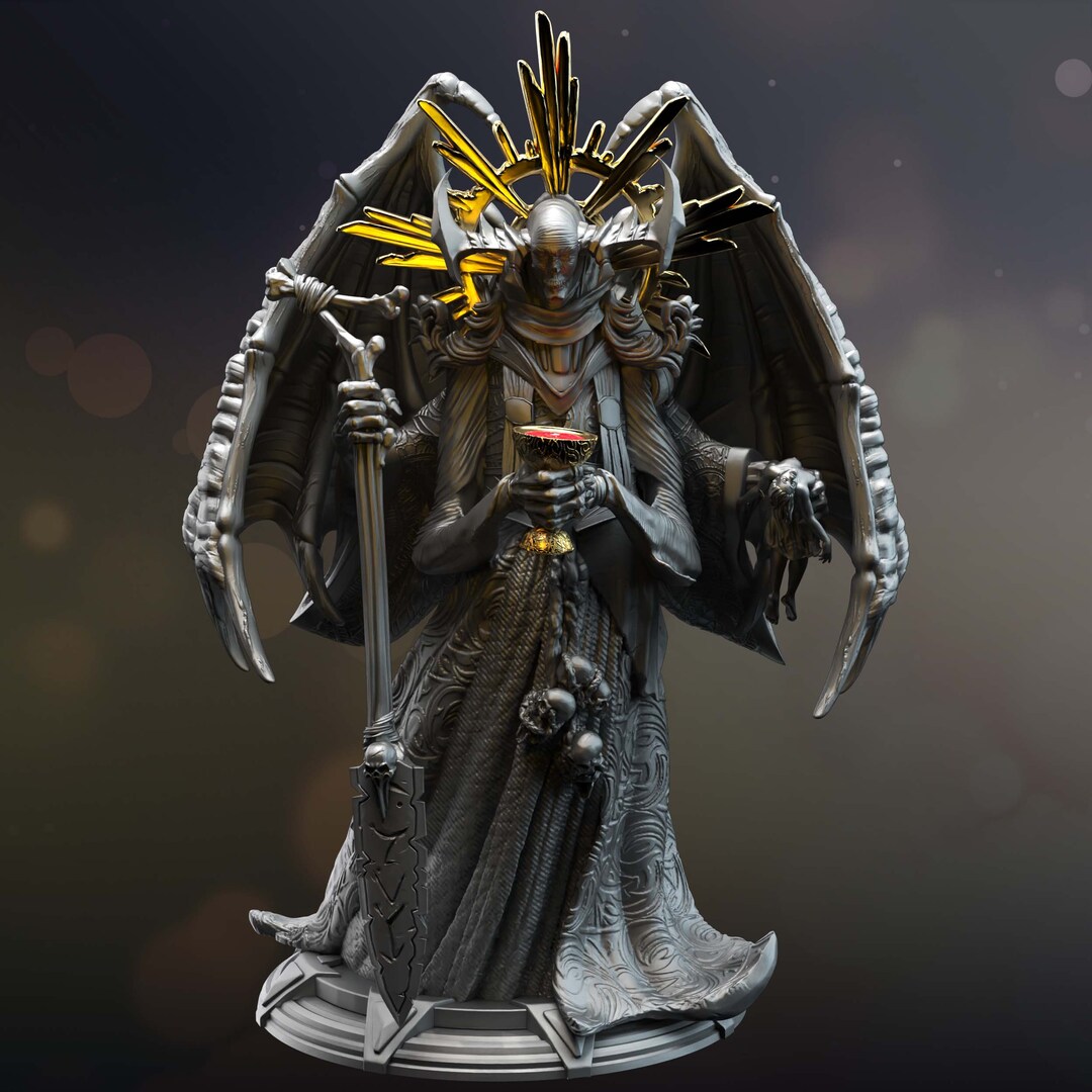 God Undeath Evil Death Lich Enemy Boss 28/32mm 75mm ∞ Tabletop Games∞ ...