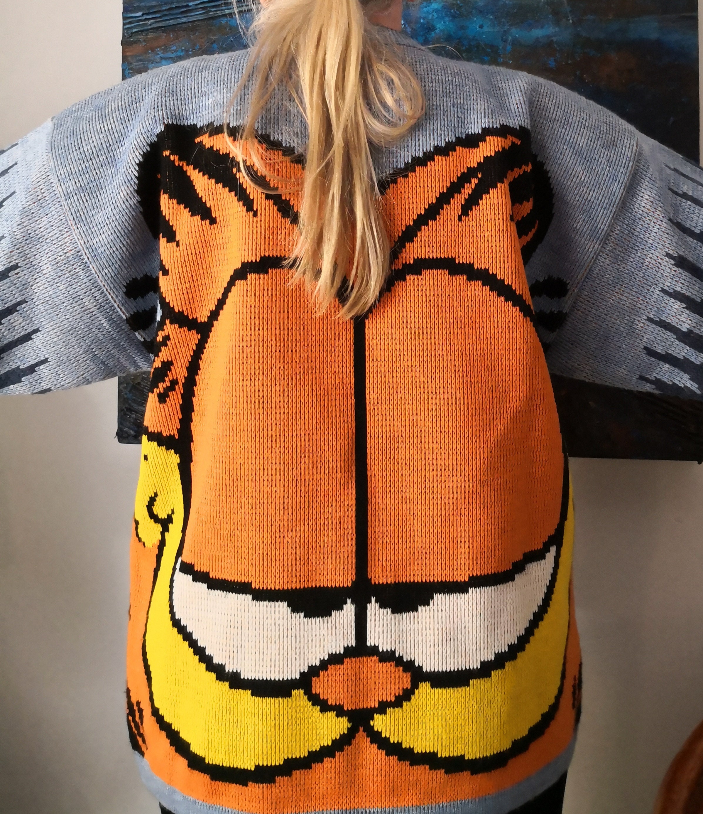 Rare Vintage Coloured Knit Sweater Garfield Avenue of the Stars Tropico ...