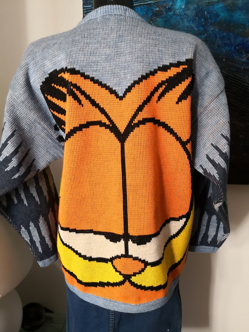 Rare Vintage Coloured Knit Sweater Garfield Avenue of the Stars Tropico ...