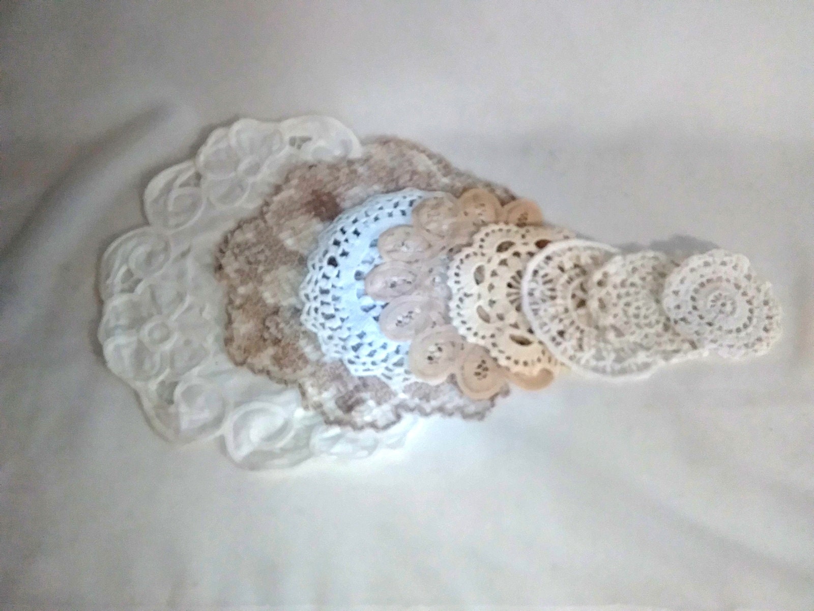 Lace Scraps, Slow Stitch, Cotton Fabric Scraps, Junk Journal Fabric ...