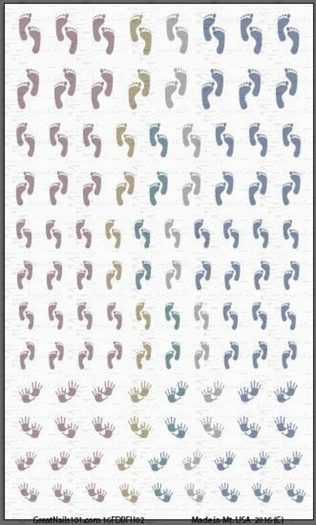 Baby Feet & Hands Nail Stickers (100+stickers) - Etsy