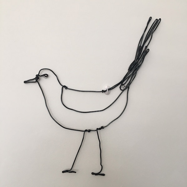 Wire Bird Sculpture - Etsy UK