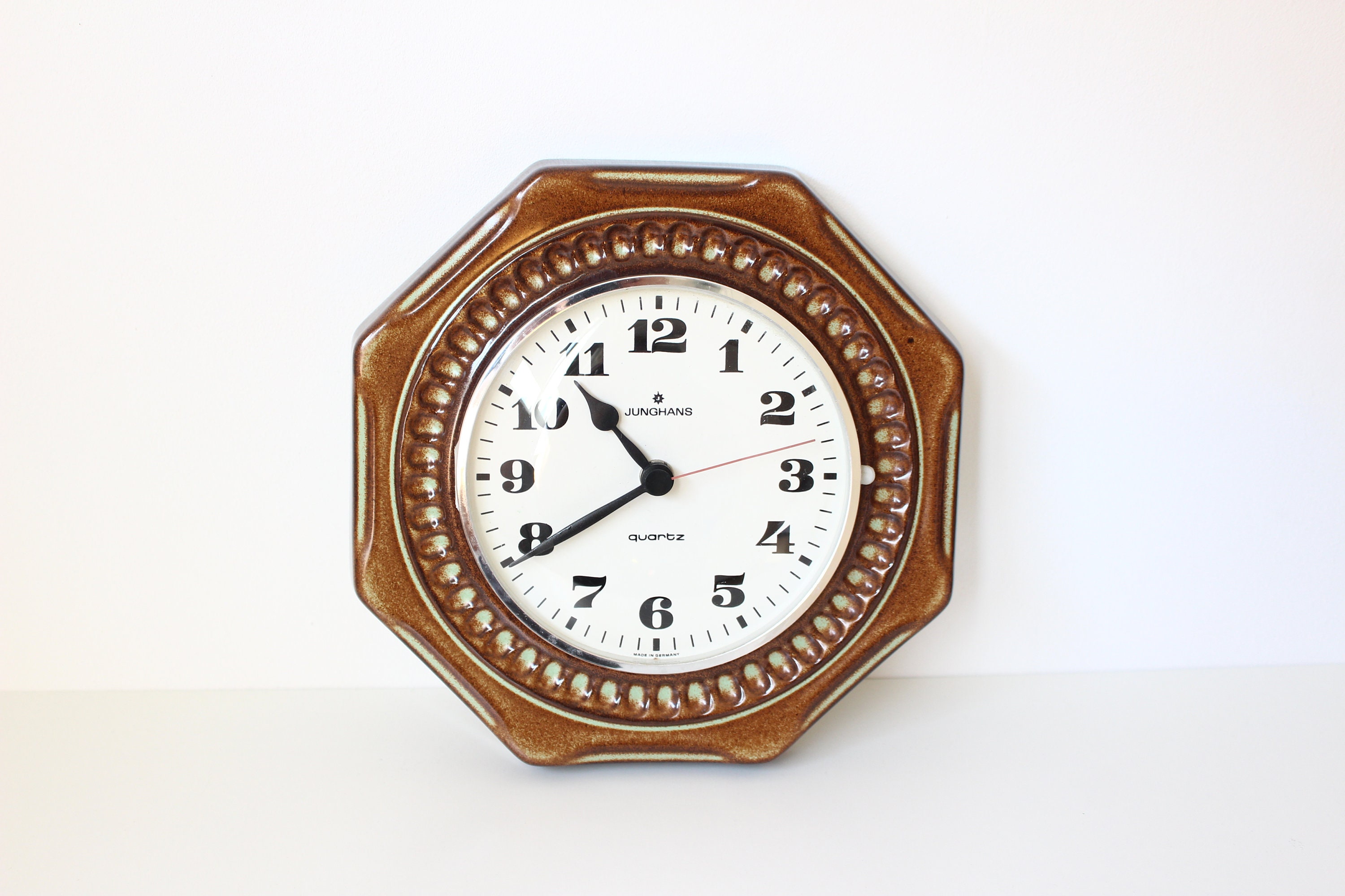 Vintage Ceramic Junghans Wall Clock / Kitchen Clock - Etsy