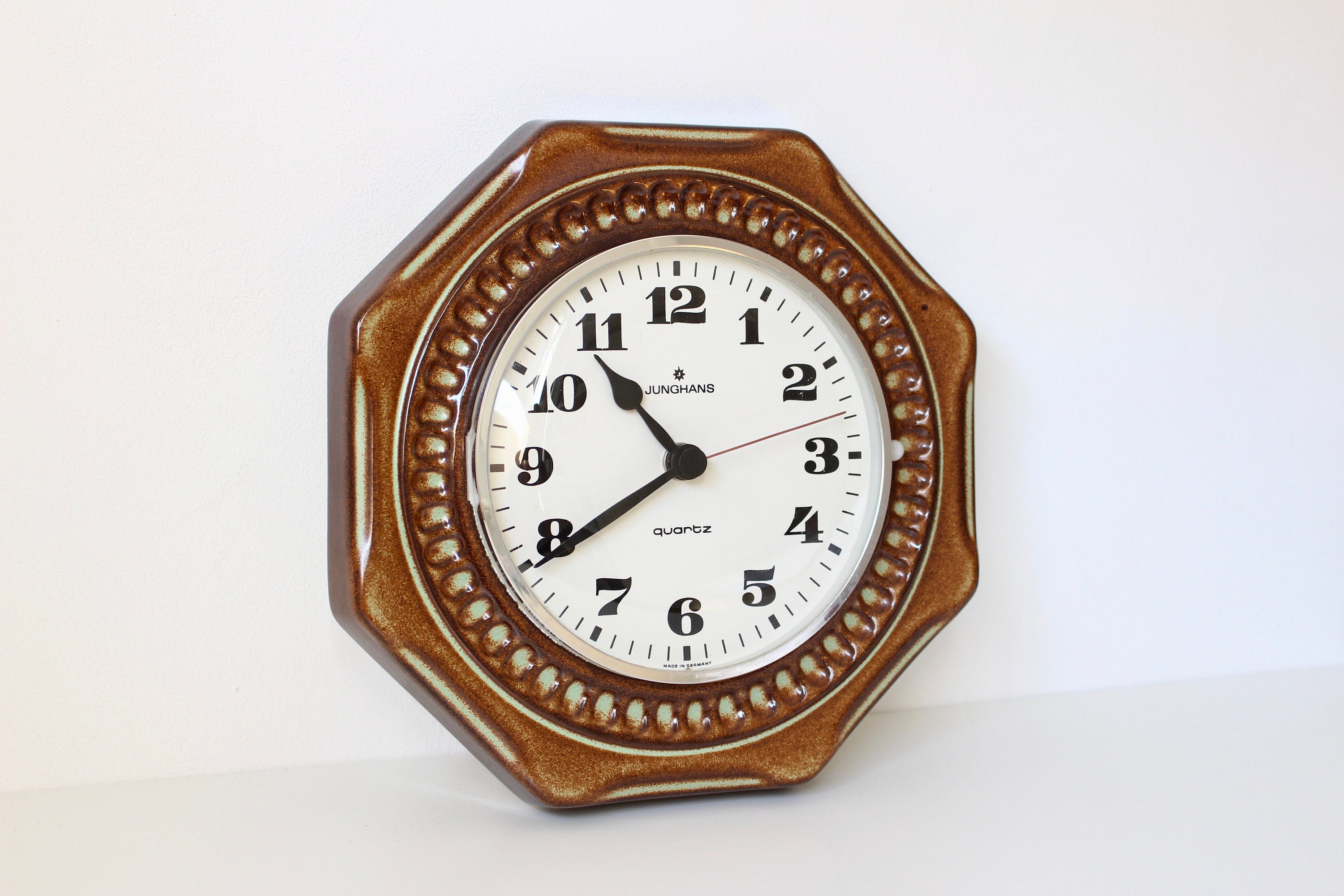 Vintage Ceramic Junghans Wall Clock / Kitchen Clock - Etsy