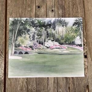 Augusta National Watercolor Wall Art Print, Augusta, GA, Masters Golf ...