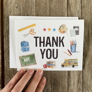 Teacher Appreciation Greeting Card, End of the Year School Card for ...