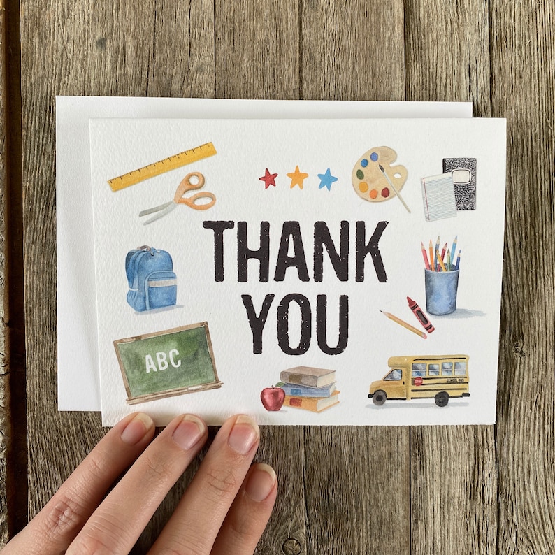 Teacher Appreciation Greeting Card End of the Year School | Etsy