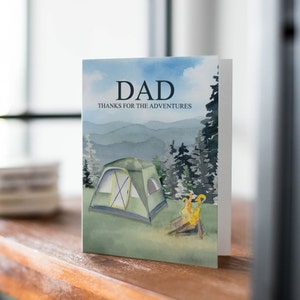 Father's Day Card | Camping Card for Dad | Father's Day Card Outdoors ...
