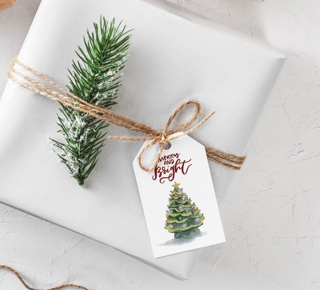 Christmas Tree Gift Tag | Set of Gift Tags | Holiday Gift Tags ...