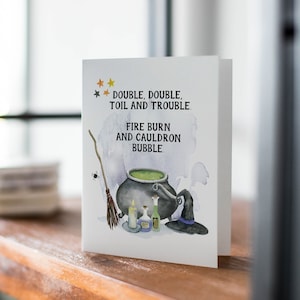 Halloween Card | Happy Halloween Card Set | Gift for Coworkers | | Fall ...