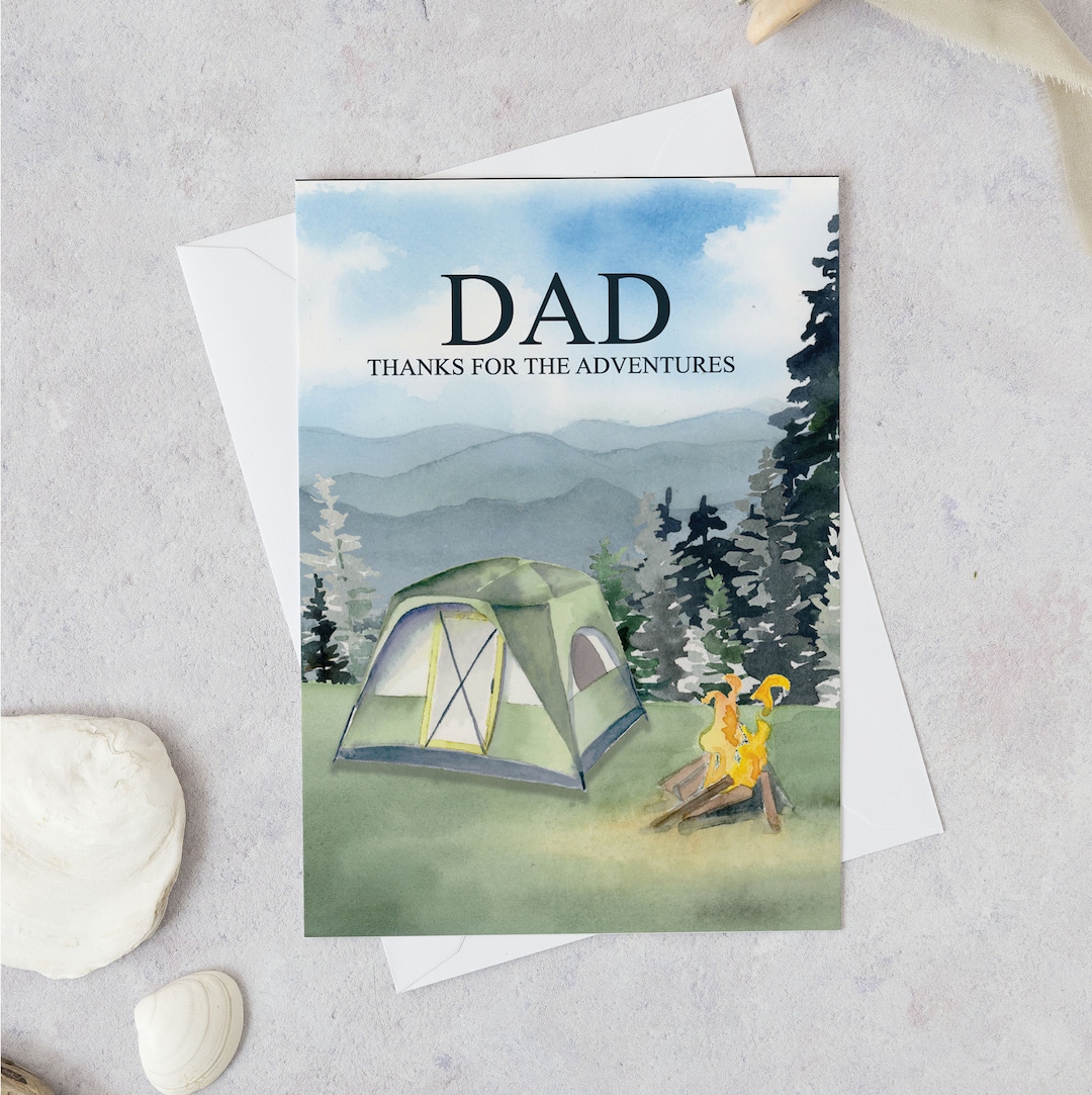 Father's Day Card | Camping Card for Dad | Father's Day Card Outdoors ...
