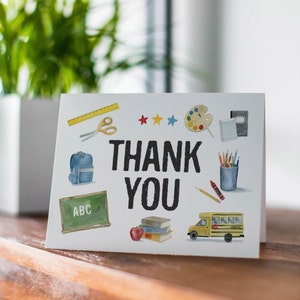 Teacher Appreciation Greeting Card, End of the Year School Card for ...