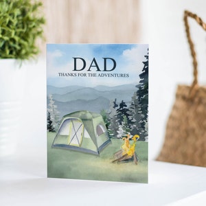 Father's Day Card | Camping Card for Dad | Father's Day Card Outdoors ...
