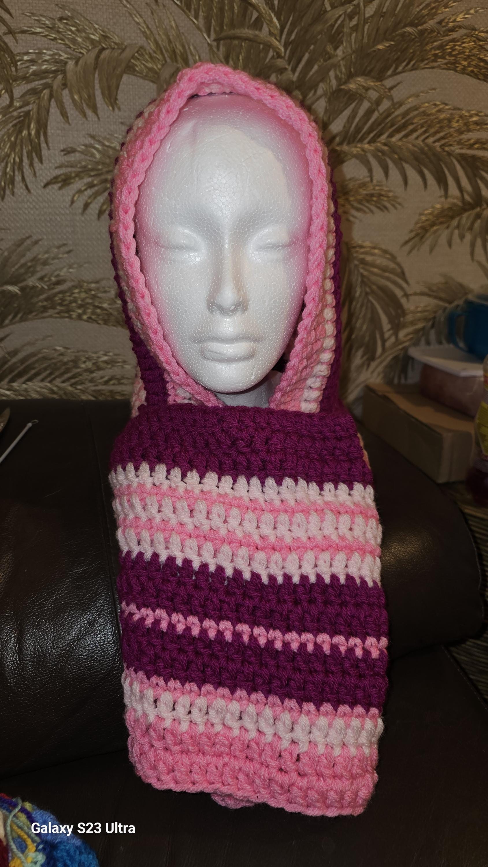 Enid Snood Winter Snoods, Hood, Crochet Head Scarf. Wednesday Adams ...
