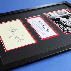 STEVE JOBS AUTOGRAPH Framed Display Think Different - Etsy