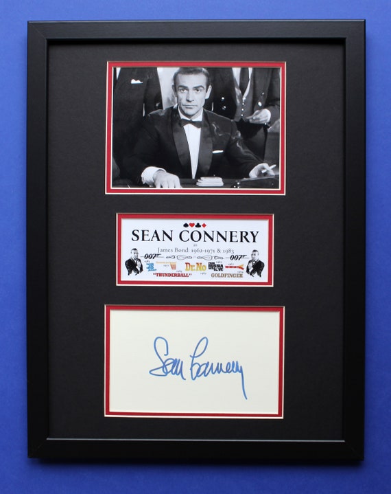 SEAN CONNERY AUTOGRAPH Framed Display James Bond 007 - Etsy UK