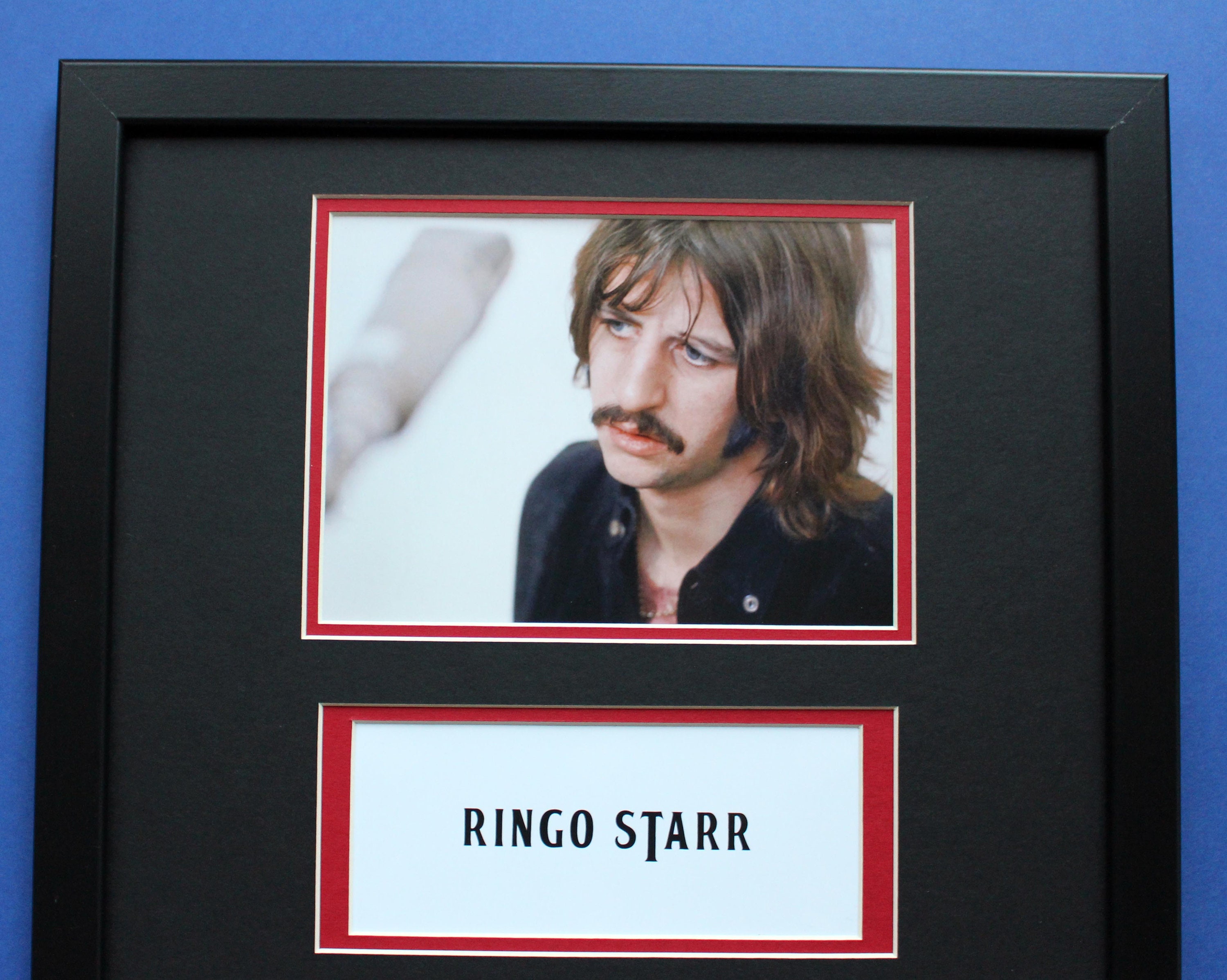 Ringo Starr AUTOGRAPH DISPLAY CASE Unique Artwork the Funny One - Etsy