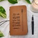 Engraved Leather Journal Aslan Course He Isn't Safe, but He's Good the ...