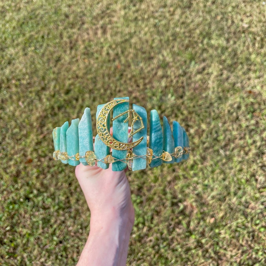 Aquarius Crystal Crown Aquarius Zodiac Crown Aquarius - Etsy