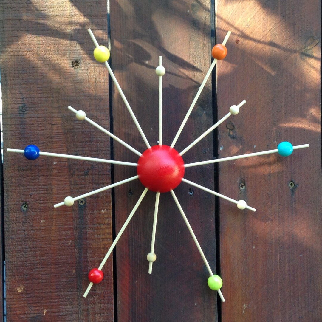 Atomic Style Wall Hanging | Mid-century Home Decor | Modern Home Design ...