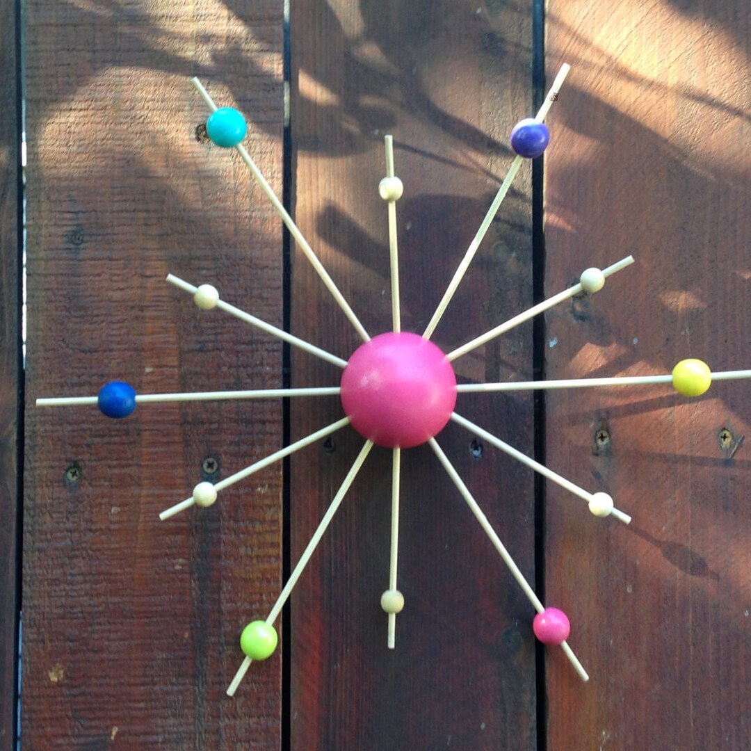 Atomic Style Wall Hanging | Mid-century Home Decor | Modern Home Design ...