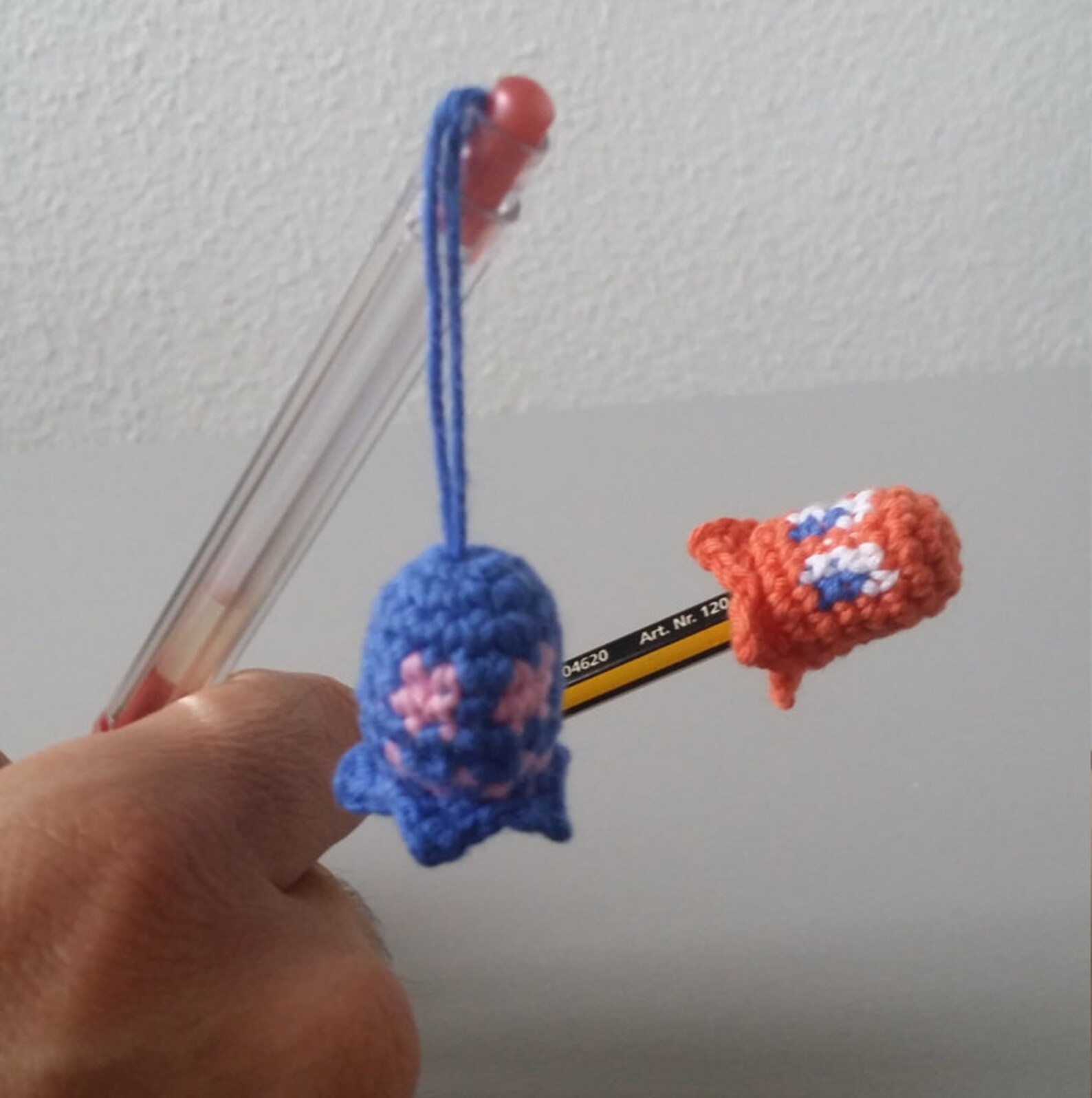 Crochet Pattern: Miniature Amigurumi Ghosts From Pac-man - Etsy