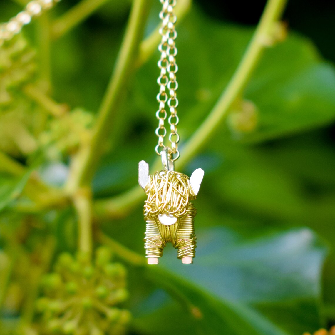Highland Cow Necklace: Quality Gold Highland Cow Present for - Etsy